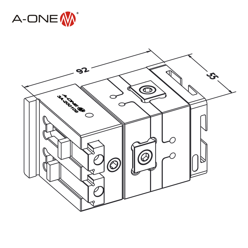 Rotatable pendulum vise 0 - 100 UnoSet 3A-200109 - Buy A-ONE system ...
